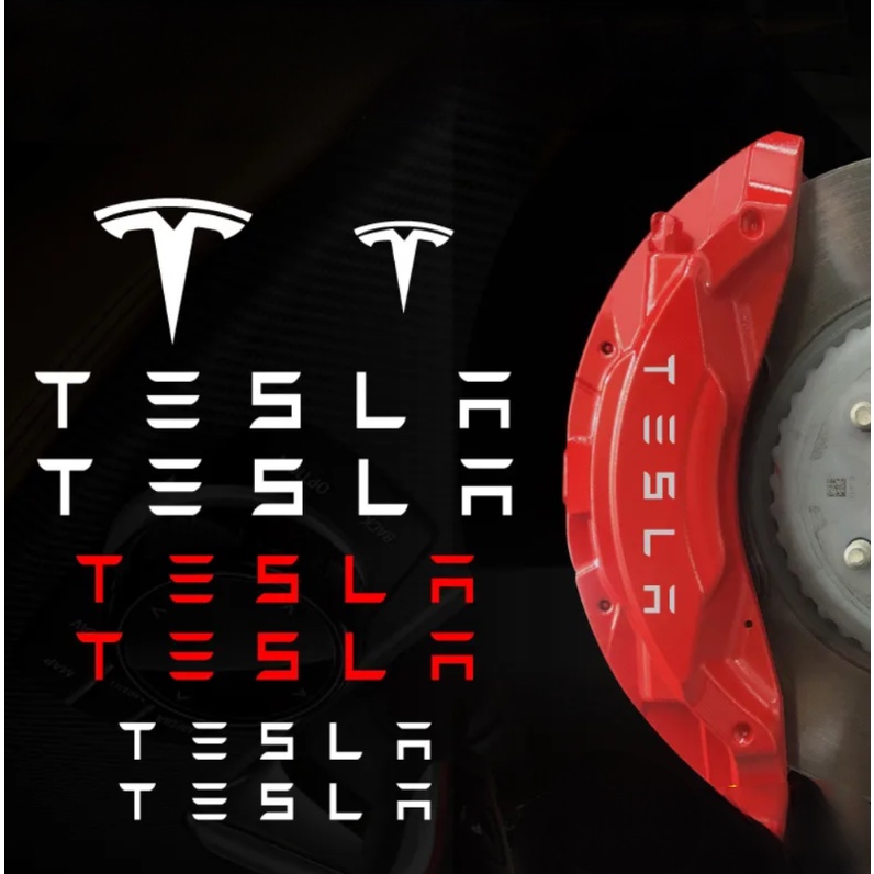 TESLA Brake Caliper High Temperature Resistant Sticker MODEL S MODEL3 ...