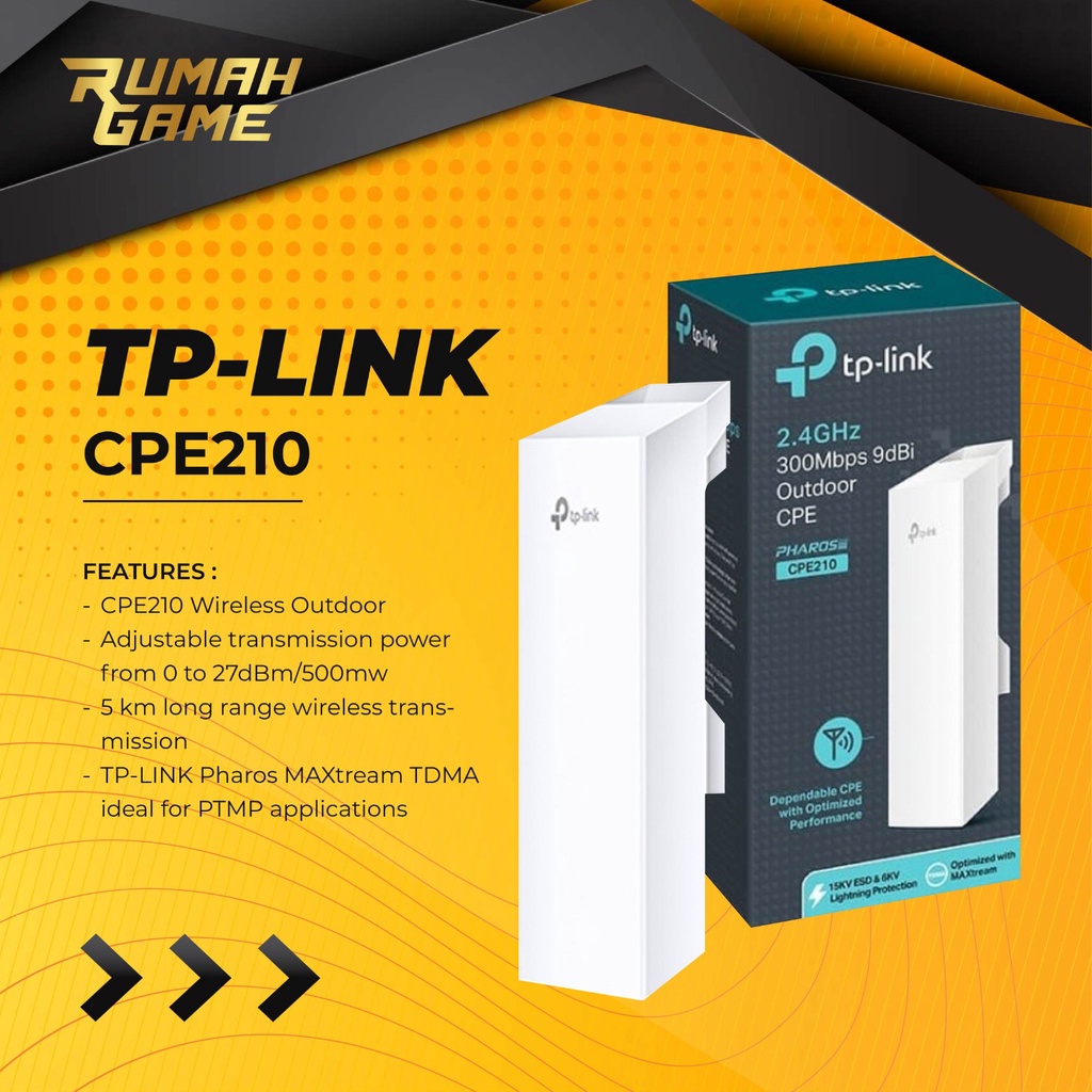 TP-LINK CPE210 Wireless Outdoor 300Mbps Access Point Wifi Extender Outdoor Router | Shopee Malaysia