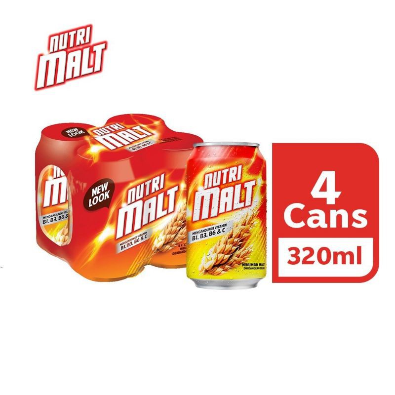 Nutri Malt Can Drink (4 x 320ml) | Shopee Malaysia