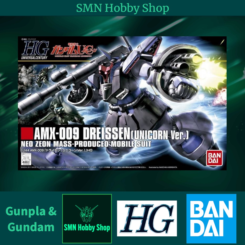 HG 1/144 AMX-009 Dreissen Unicorn Ver 124 Gunpla - Gundam [HGUC] (Bandai) | Shopee Malaysia