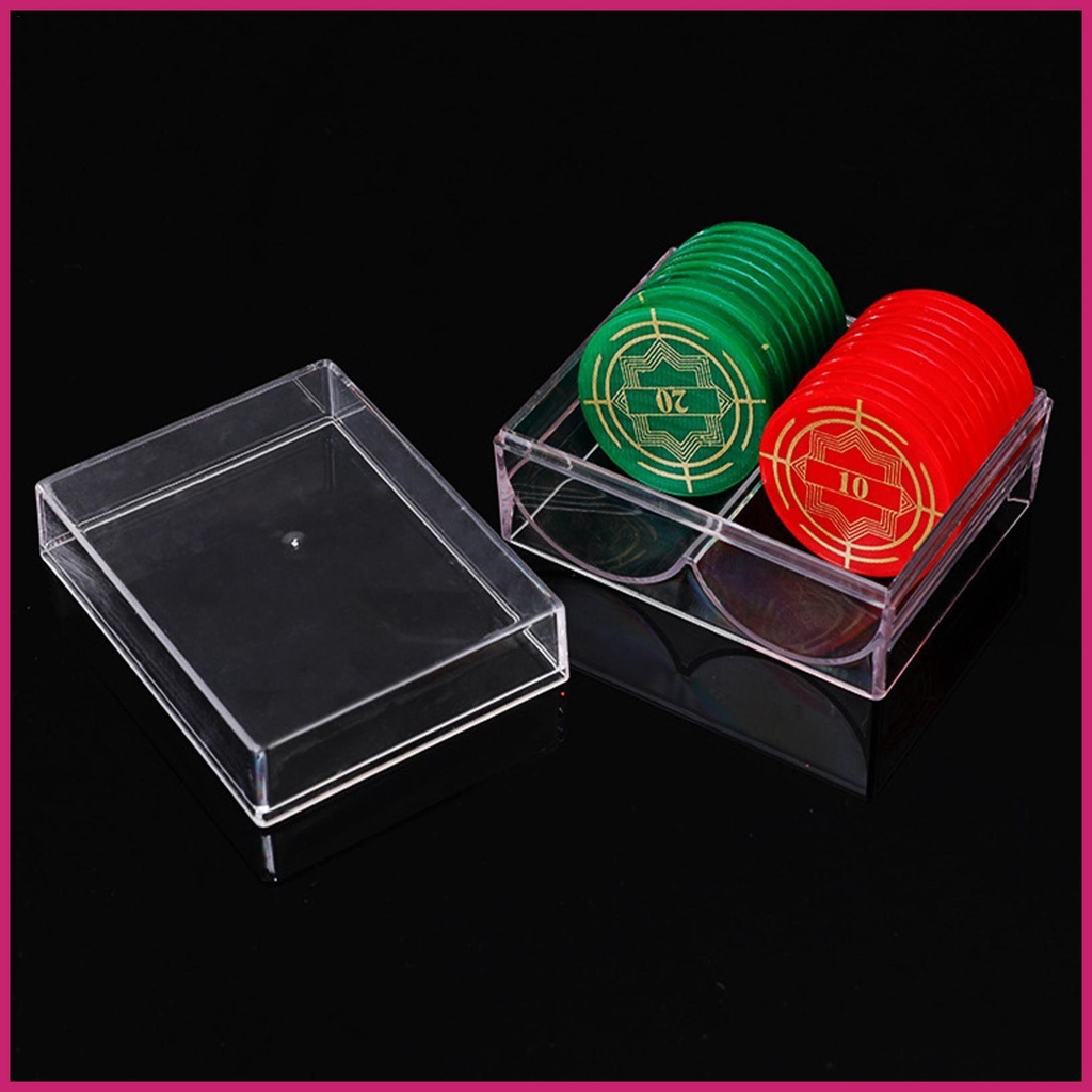 Poker Chip Rack 2 Slots Poker Chip Display Acrylic Poker Chip Case ...