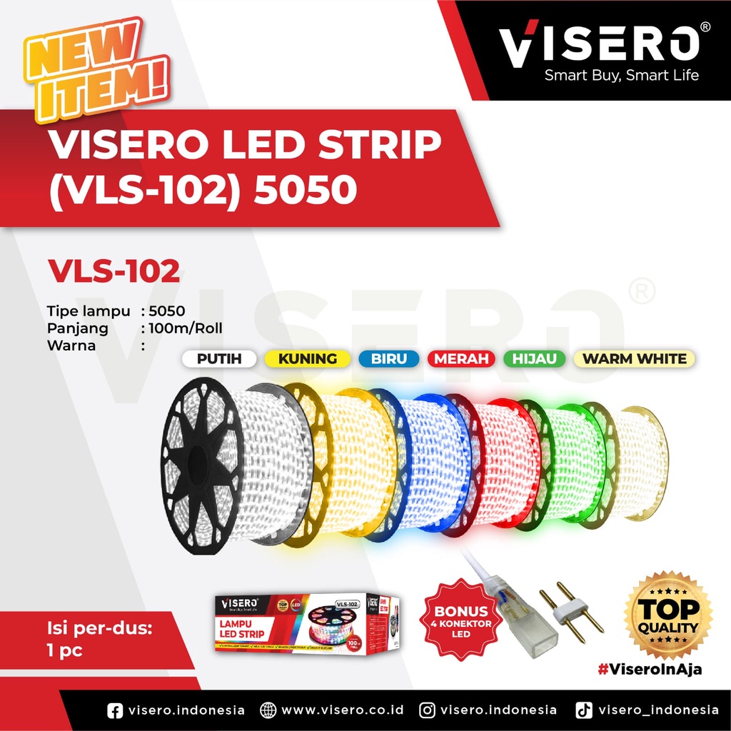 Led Strip Light Hose box / Led Hose SMD 5050 220V Per 1 Meter | Shopee ...