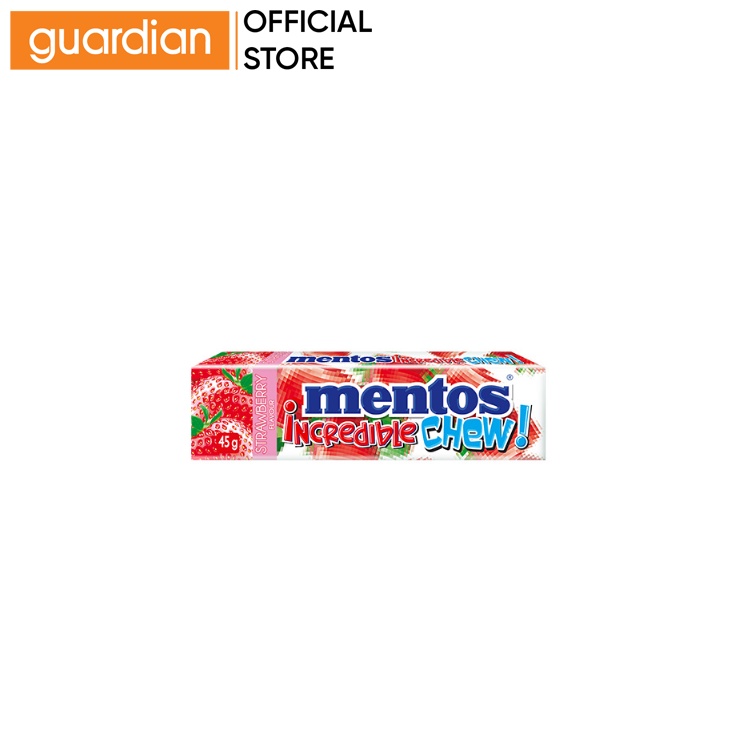 Mentos Incredible Chew Strawberry 45g | Shopee Malaysia