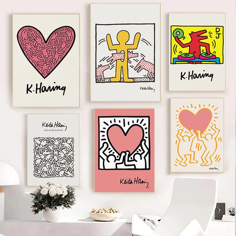 Personalized Artistic Exhibit Posters Abstract Prints Vintage Pop Wall ...