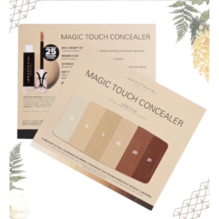 Sample Anastasia Beverly Hills Magic Touch Concealer 6-Cell | Shopee ...