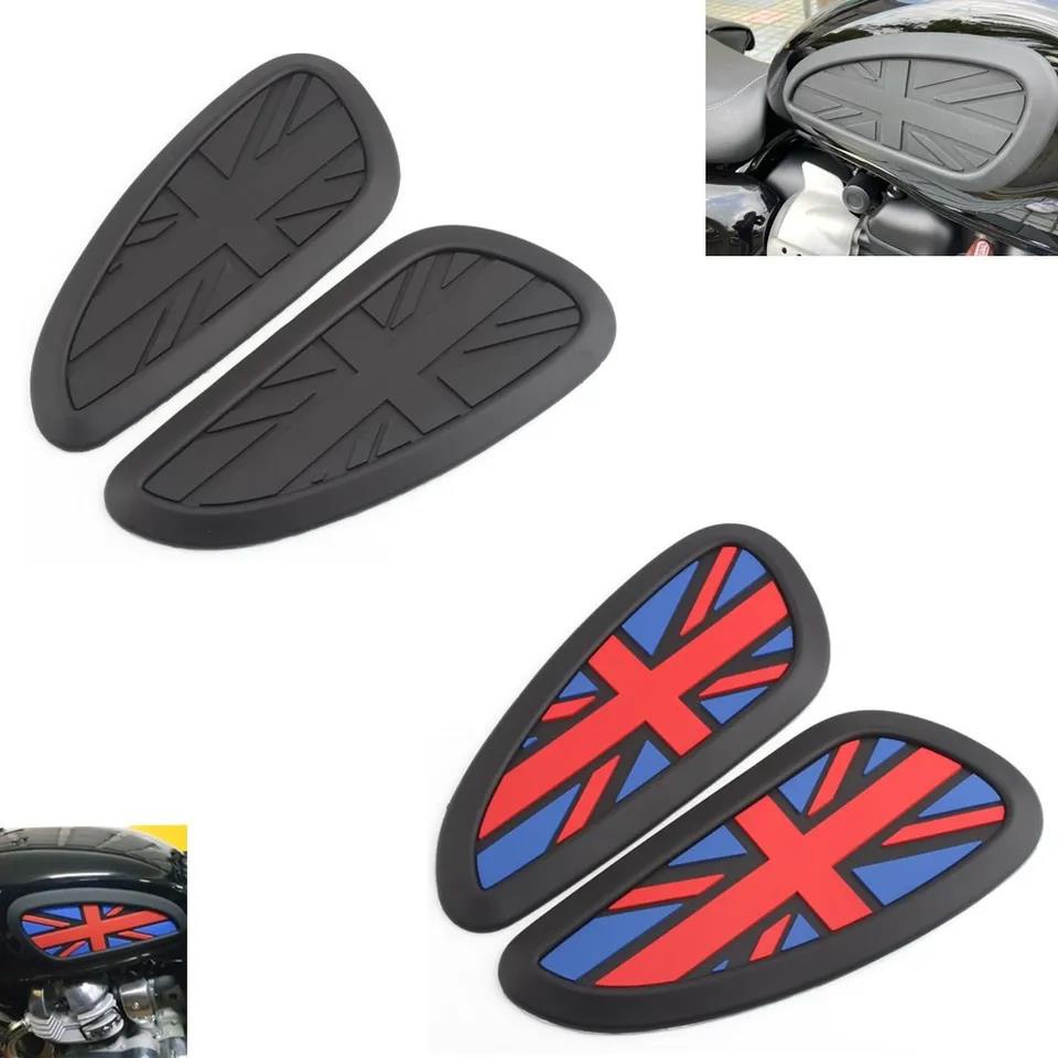 Retro Motor Cafe Racer Gas Fuel Tank Sticker Protector Sheath Knee Tank ...