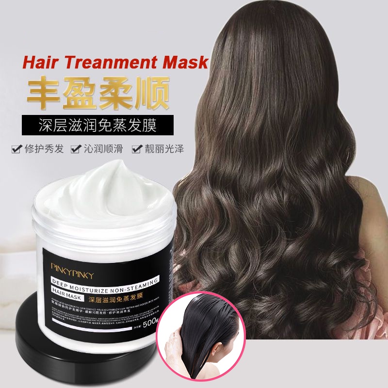 Pinky Hair treanment Mask Hair Conditional Rambut lurus treatment cream ...