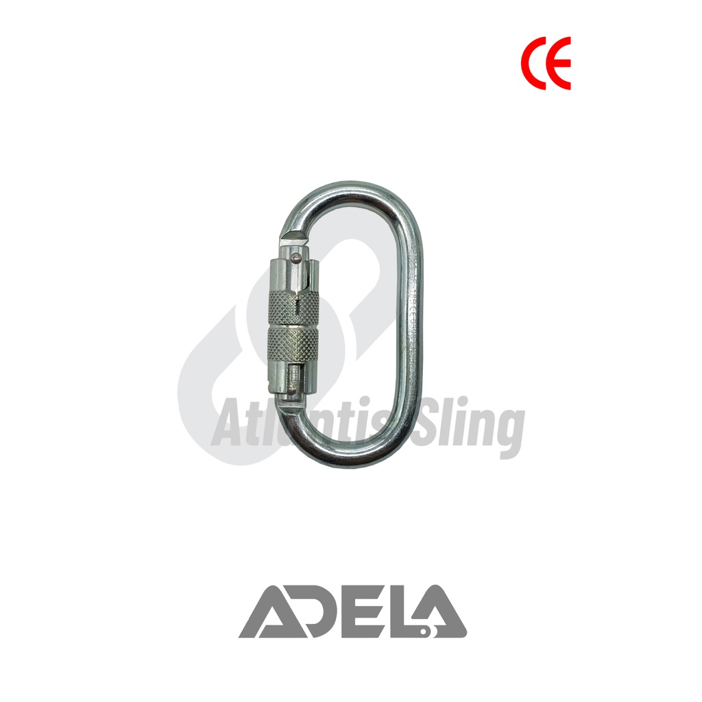 ADELA Oval karabiner Alloy Steel Auto Lock Type AF18B [READY STOCK IN ...