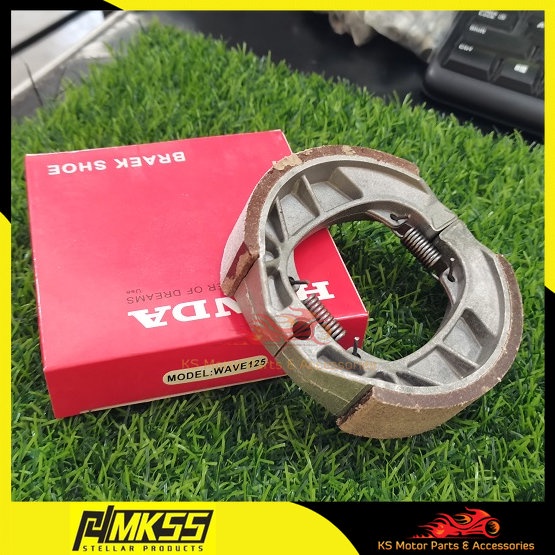 READY STOCK WAVE125 EX5 WAVE100 Brake Shoe Set + Spring AAA | Shopee ...