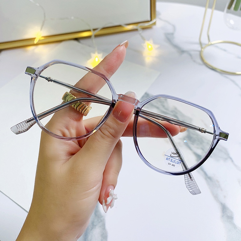 Bingkai Cermin Mata Anti-Cahaya Biru Gaya Korea untuk Wanita Lelaki ...