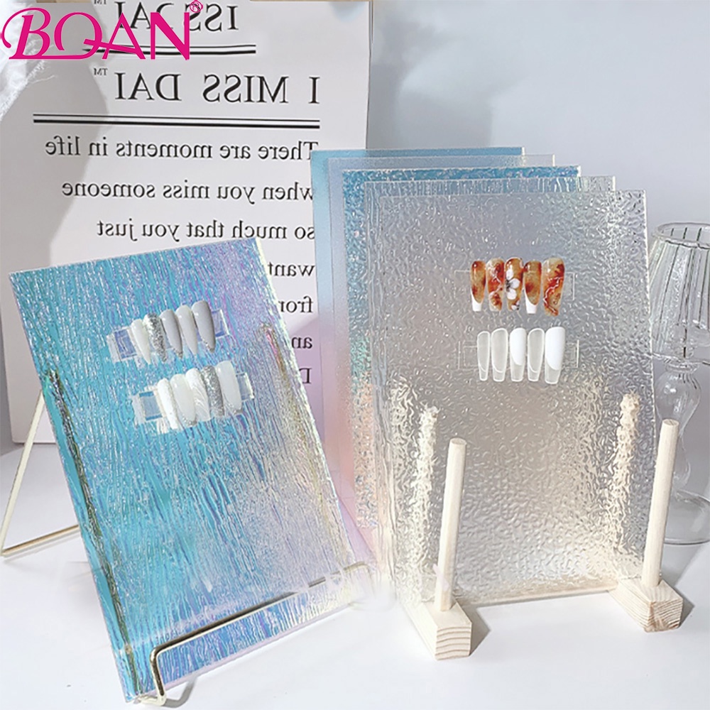 Aurora Acrylic Nail Art False Tips Display Board Nail Gel Polish Stand ...