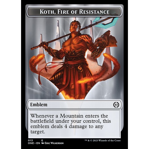 Koth, Fire of Resistance Emblem | [TONE][C][][Emblem][MTG Singles ...