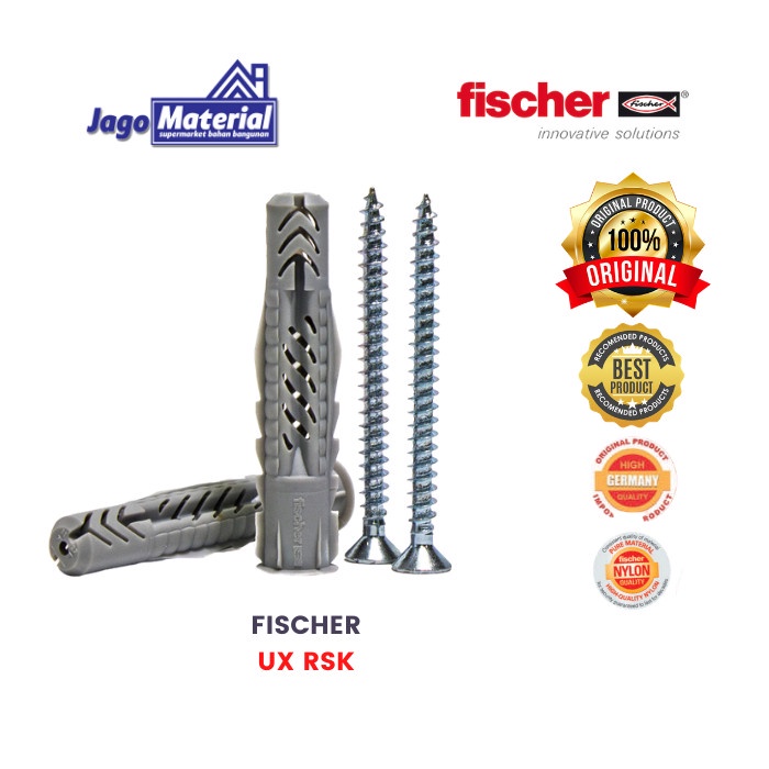 Fischer UX RSK Size 6, 8, 10 MM (Angkur Concrete, Gypsum Anchors and ...
