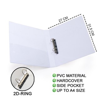 Alba Rado PVC 2D White Ring File A4 Insert Binder - Fail Putih AlbaRado ...