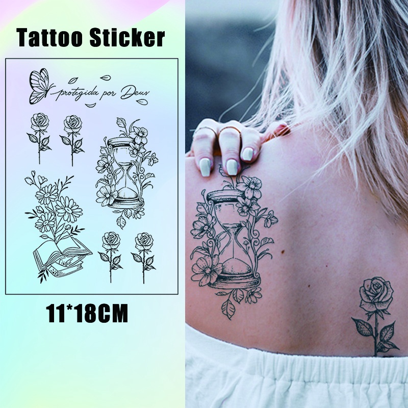 【SUN】Fake Tattoo Sticker Waterproof Long Lasting 15 Days Magic Tattoo ...