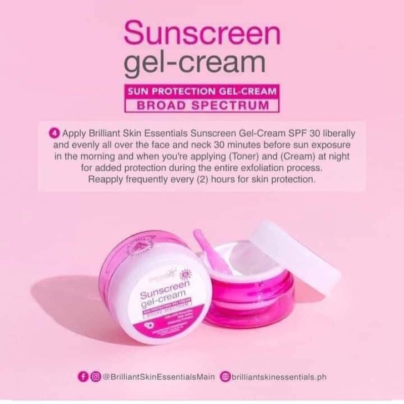 authentic brilliant skin sunblock gel 10g | Shopee Malaysia