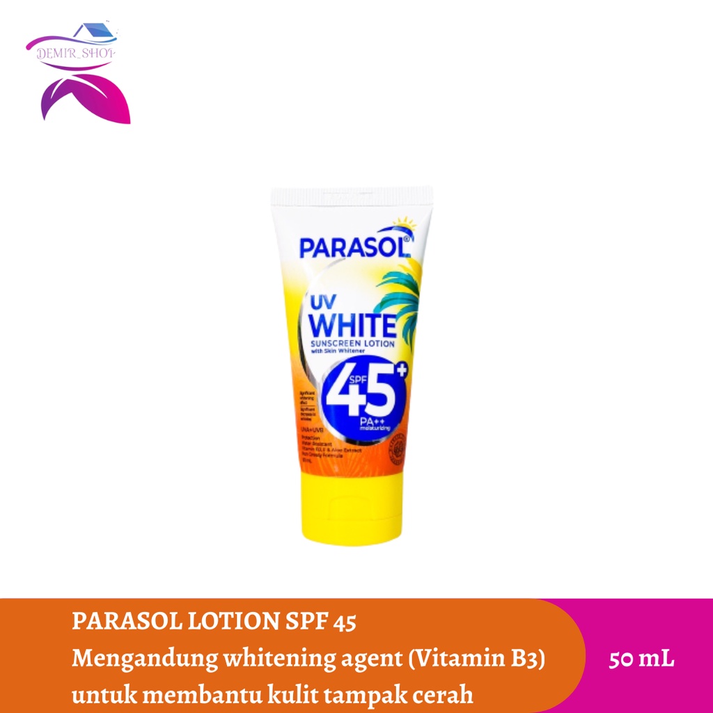 Parasol Lotion Sunscreen SPF 45 PA++ 50ml | Shopee Malaysia
