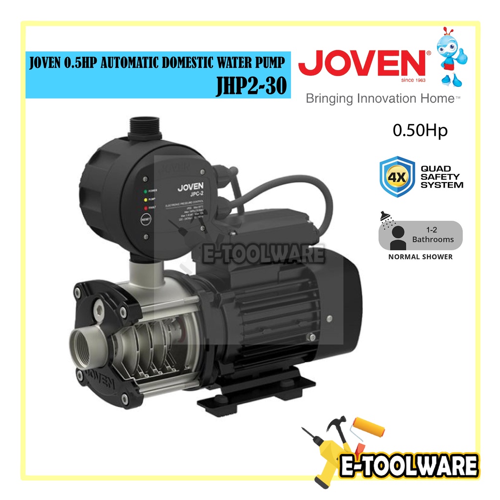Joven JHP-2-30 Automatic Domestic Water Pump (0.5HP) | Shopee Malaysia