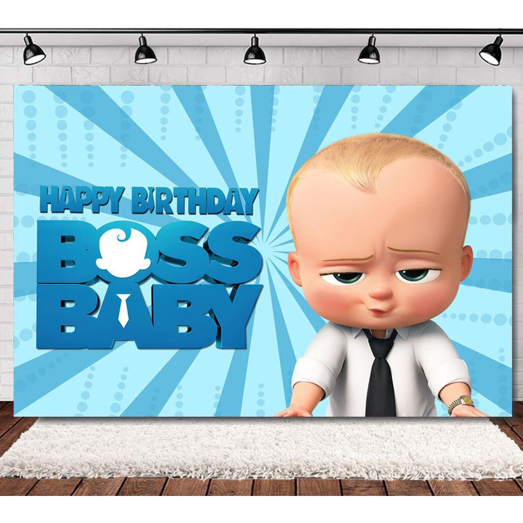 Boss Baby Theme Background Children's Birthday Party Photography ...