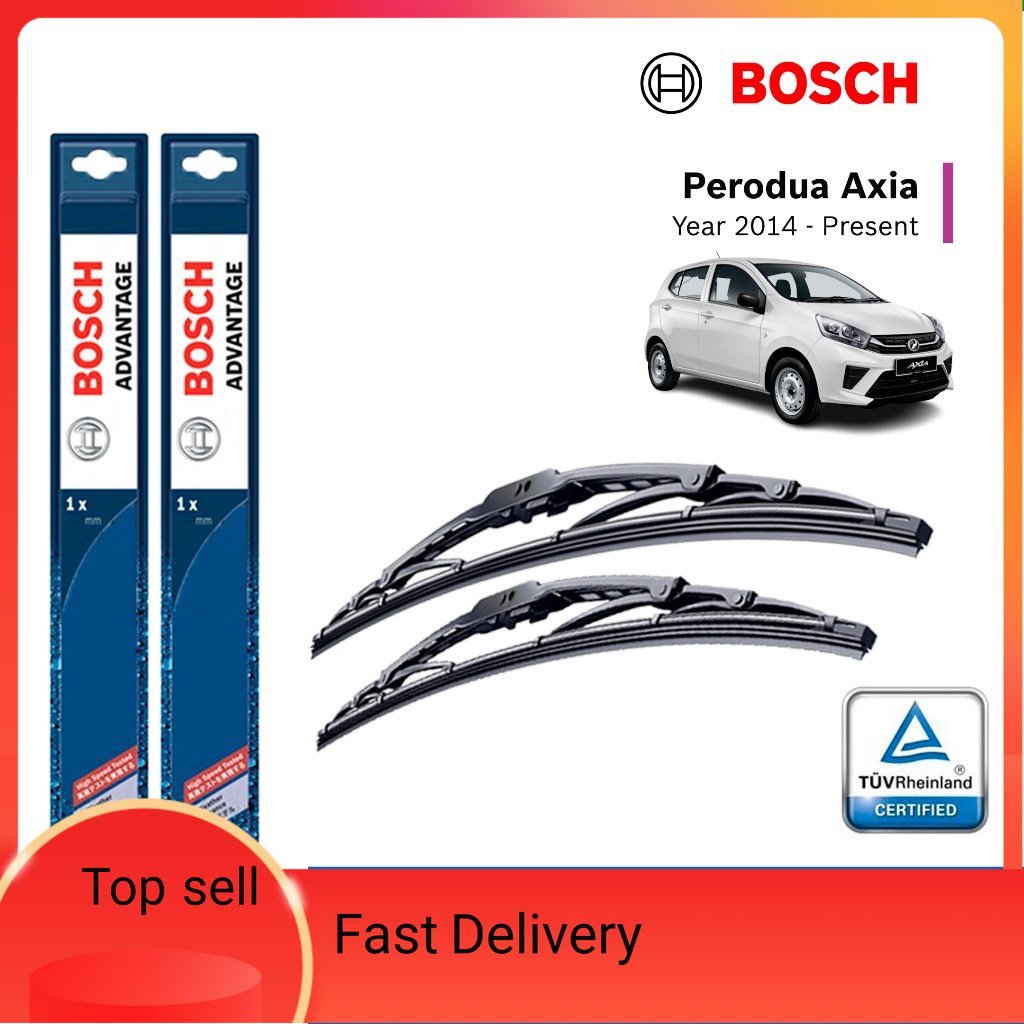 Bosch Advantage U Hook Wiper Set for Perodua Axia (21"/14") | Shopee ...