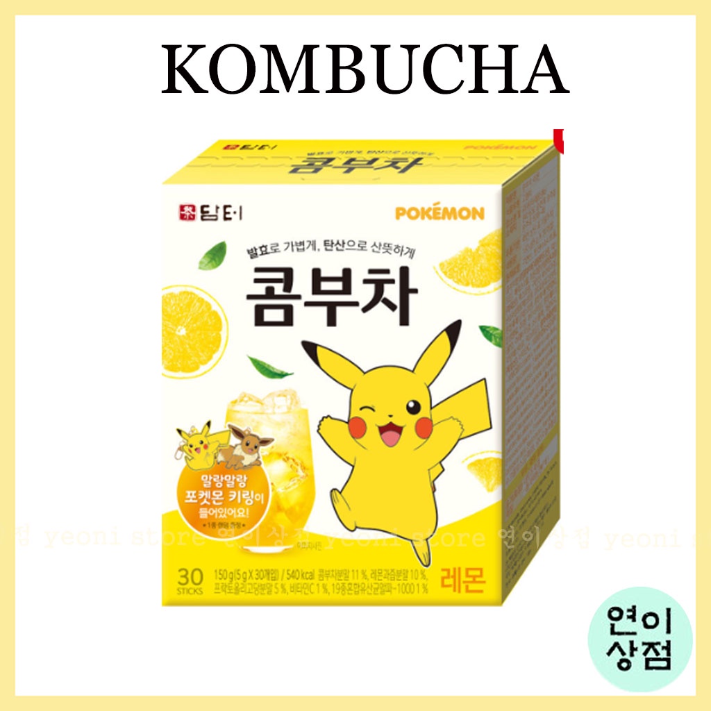 damtuh pokemon kombucha tea 30ea shine muscat flat peach lemon ...