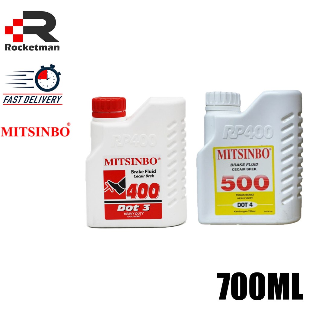 MITSINBO DOT 3 DOT 4 BRAKE FLUID (700ML) BRAKE OIL | Shopee Malaysia