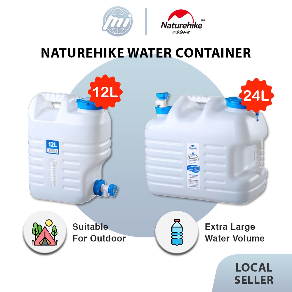 Nature Hike 12L / 24L Extra Large Water Barrel for Outdoor Camping ...