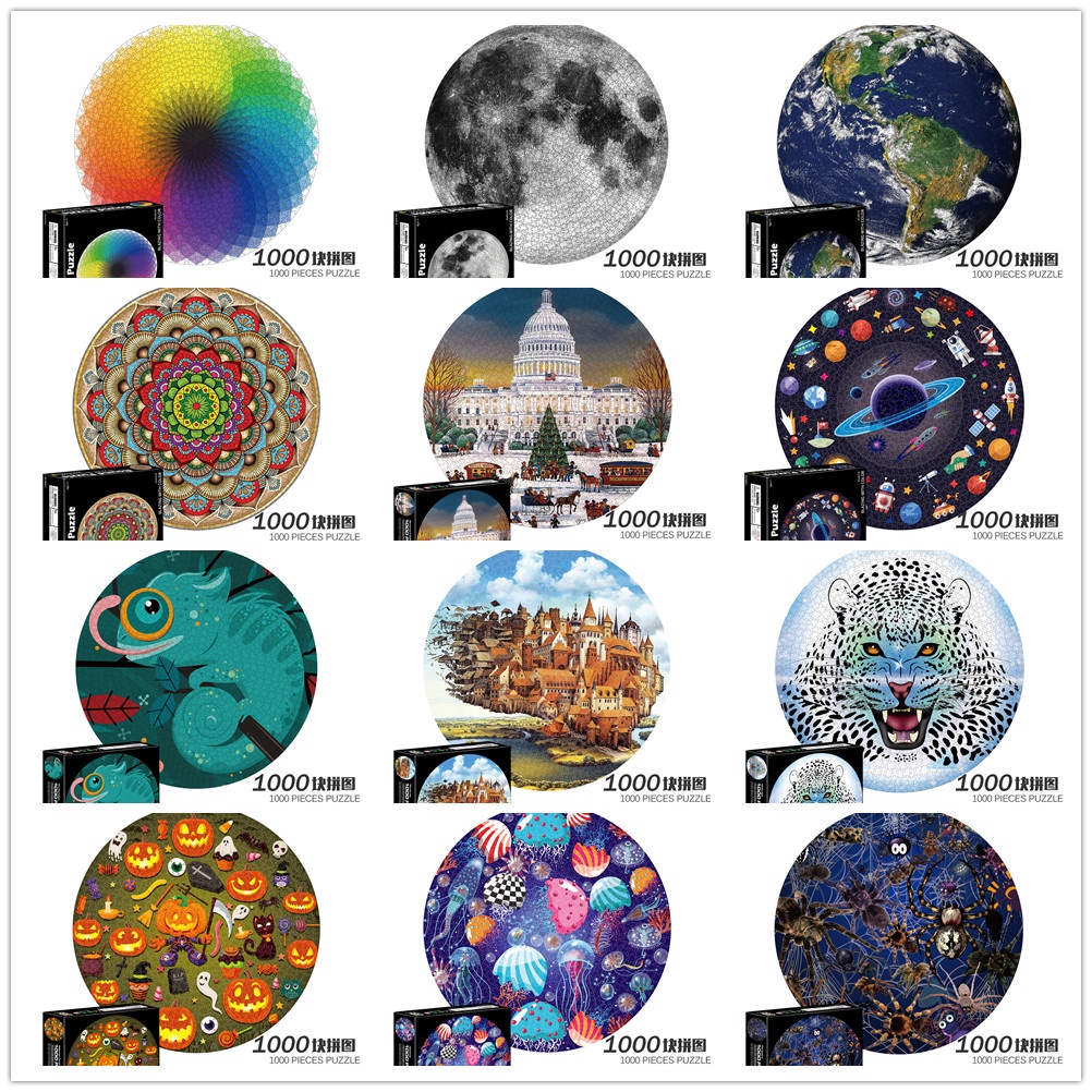 1000 puzzle Jigsaw 1000 pieces of puzzle Jigsaw rainbow puzzle earth ...