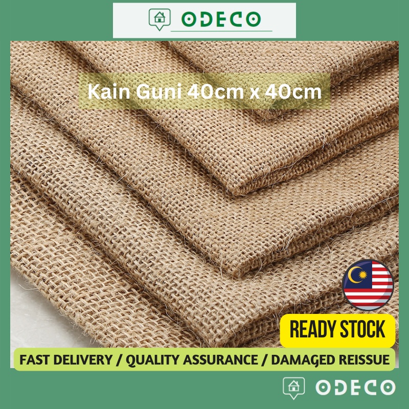 ODECO Kain Guni 40cmx40cm Linen Burlap Cloth Napkin Food Photography ...