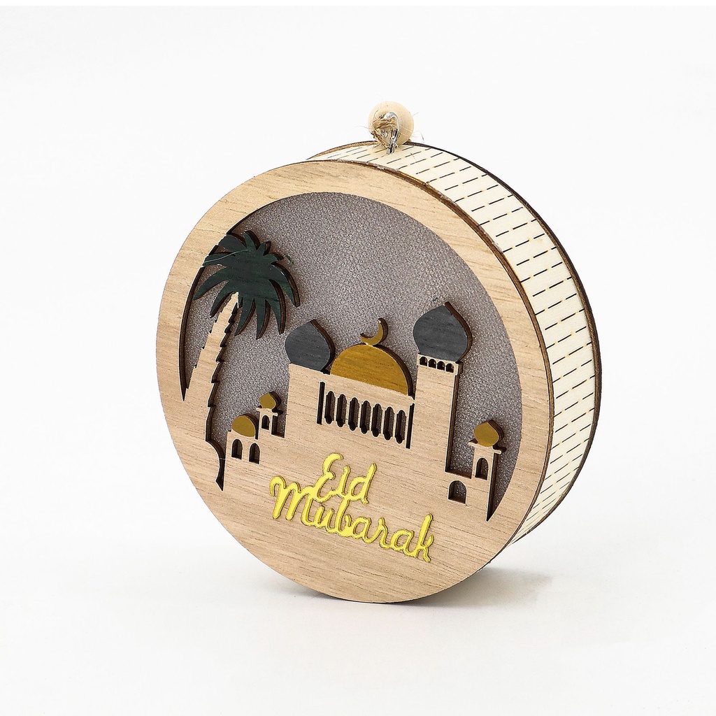 Raya Wooden Night Light Portable Crafts Lights Hari Raya Aidilfitri ...