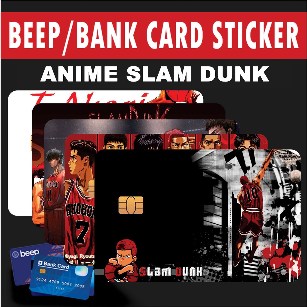 ANIME - SLAM DUNK SET 1 - BANK CREDIT, DEBIT, ATM, BEEP CARD SKIN ...