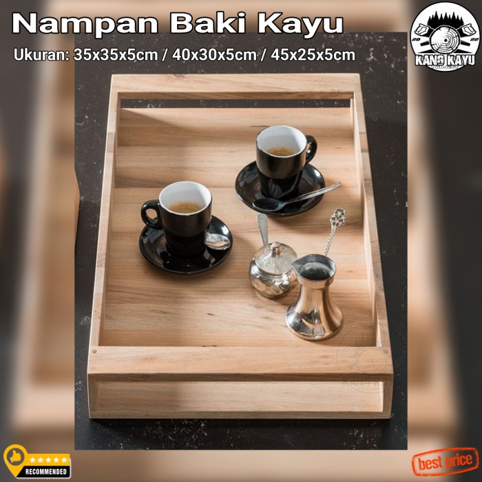 KAYU Mahogany tray Delivery tray wooden tray full wooden tray 35cm ...