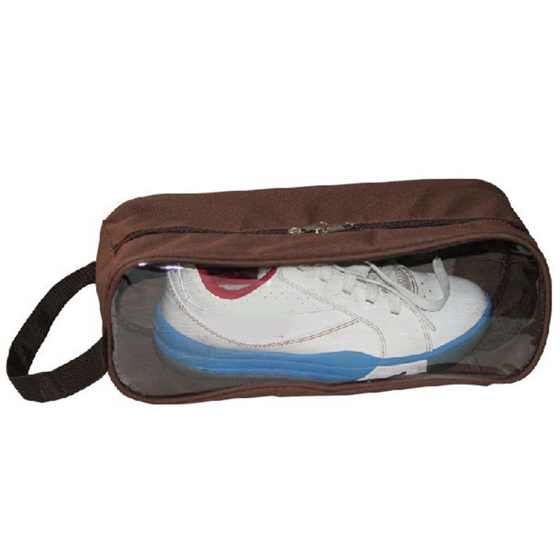 Portable Folding Shoe Bag Visual Transparent Custom Shoe Storage Bag ...