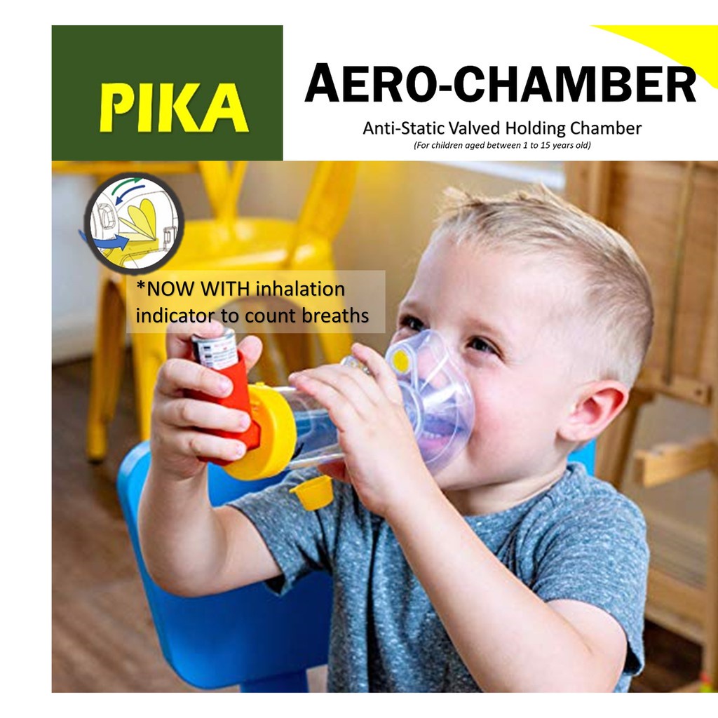 AEROCHAMBER PIKA CHILDREN BUDAK & ADULT DEWASA (With Mask) Asthma Asma ...