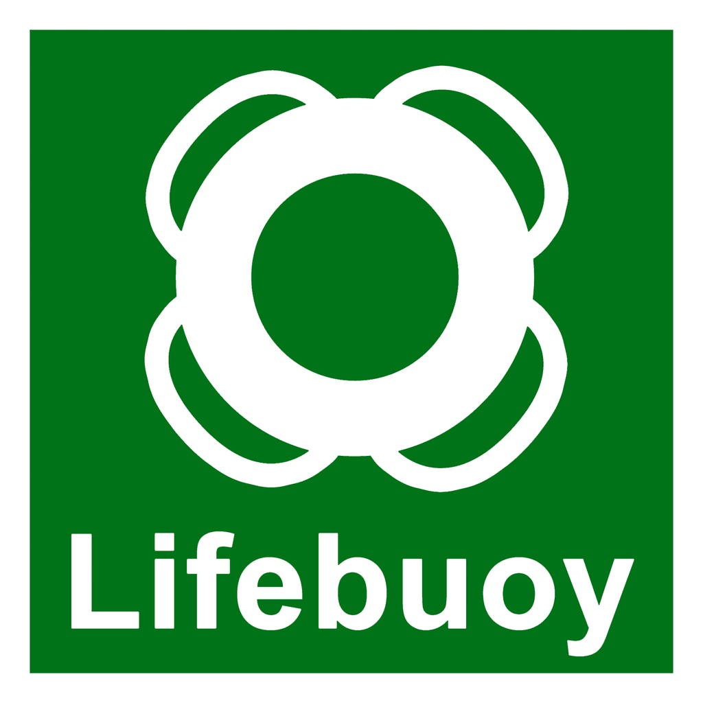Lifebuoy Shipping IMO Safety Sticker Size 15x15/IMO Safety Sticker ...