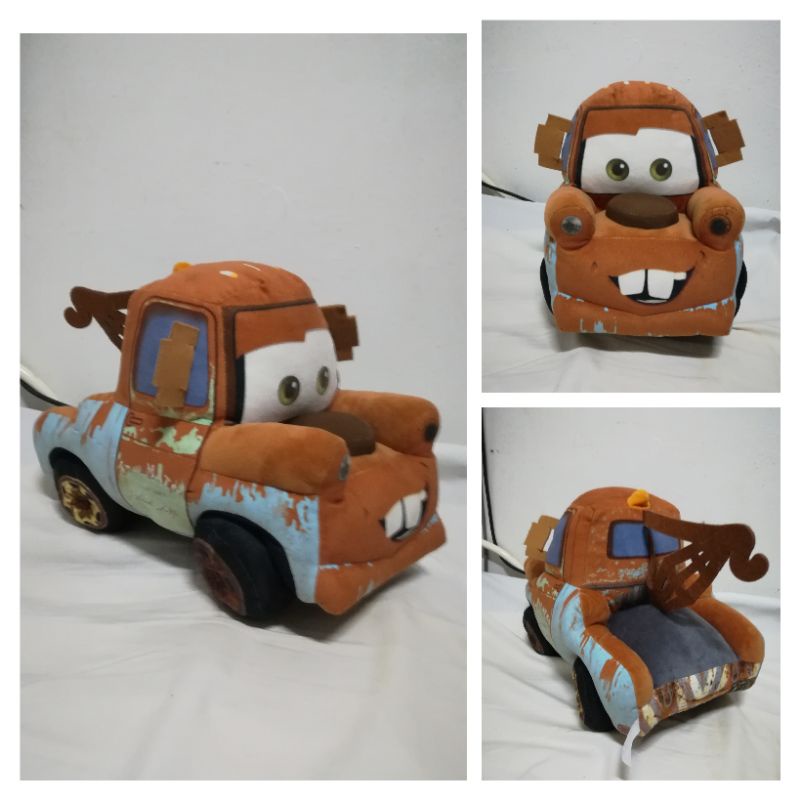 Authentic Large (Big) Disney Pixar Cars Tow Mater Plush Soft Toy ...