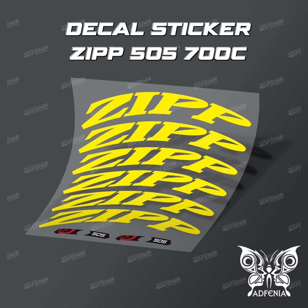 Decal Rims Zipp 505 Road Bike Fixed Gear 700c Sticker | Shopee Malaysia
