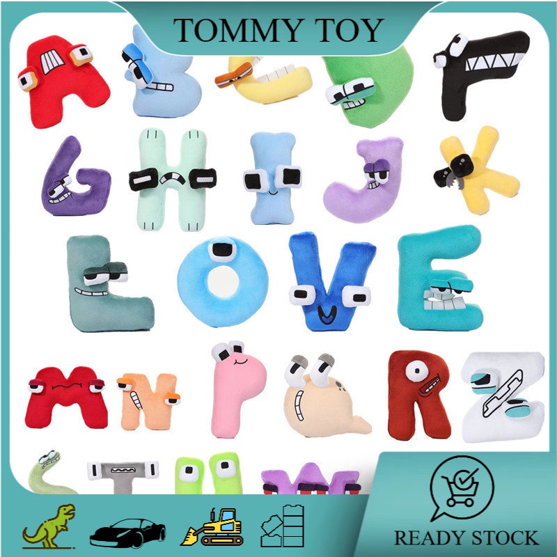 🇲🇾READY STOCK 🇲🇾 Alphabet Lore Letter Plush Pillow Stuffed Toy Doll ...