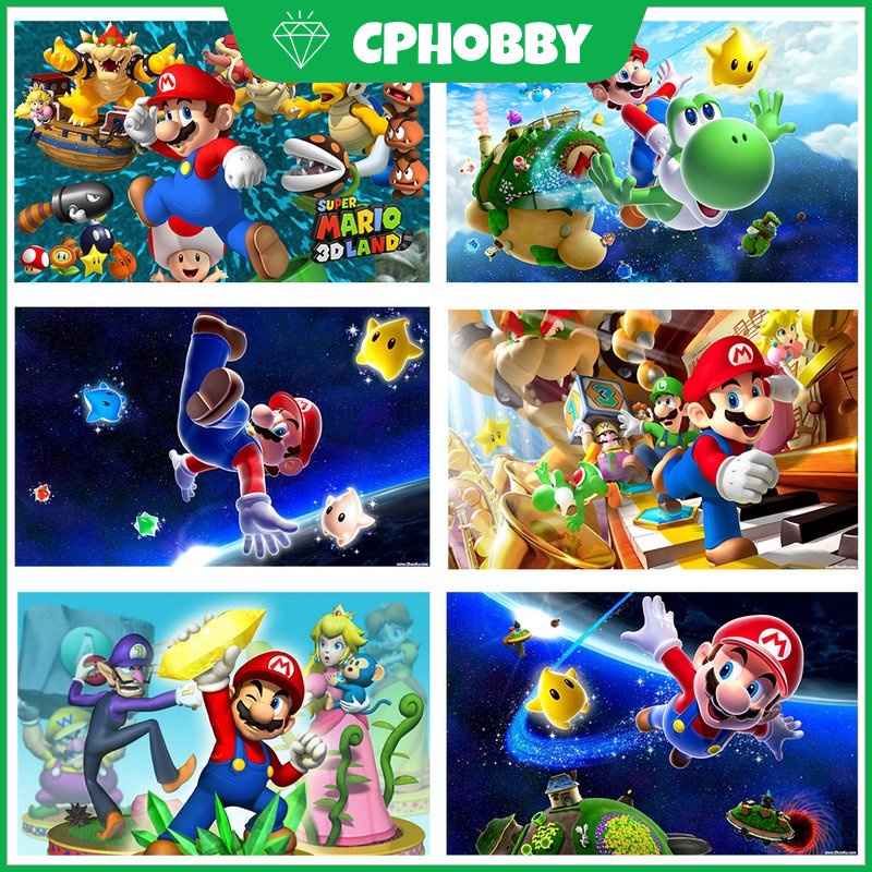 [CP] 5D Diamond Painting Super Mario Cartoon Diamond Painting Round ...