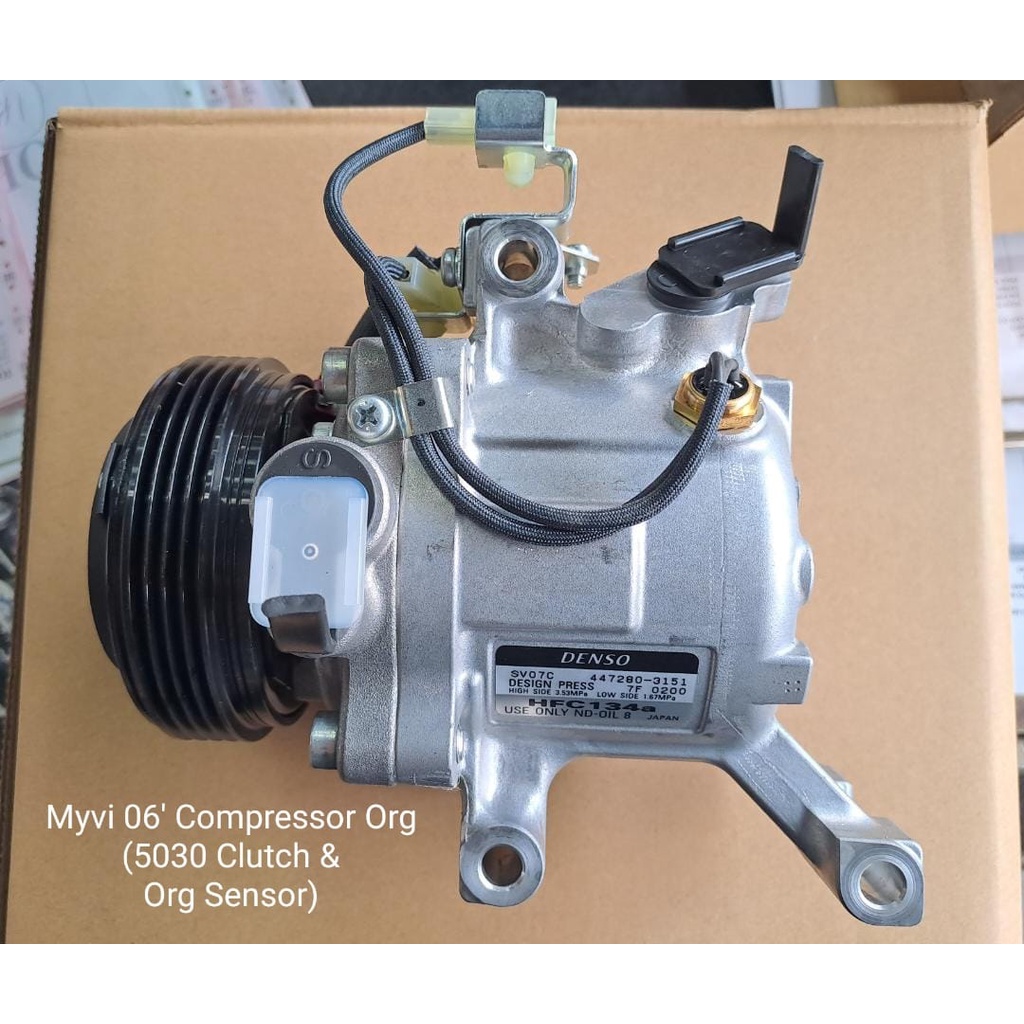 FC ORIGINAL DENSO PERODUA MYVI 1.3 FIRST MODEL 4PK Compressor 3100 FC ...