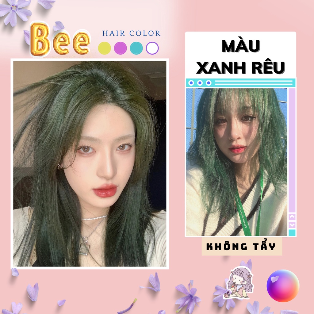 Moss GREEN hair dye without bleach | Bee haircolor, Beehaircolor ...