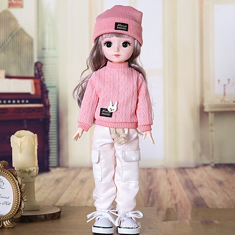 New BJD 1/6 32CM Fat Doll Girls' Dress Up Doll DIY Toys Include Clothes ...