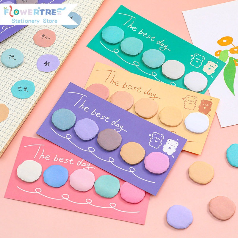 150 Sheets Lovely Circle Index Post Notes Memo Pad School Office ...