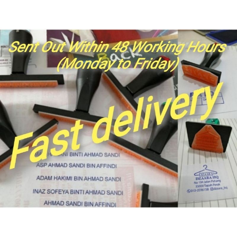 Rubber Stamp/Cop Company /Cop nama /Bank Cop/ COp Biasa ? Cop Buku ...