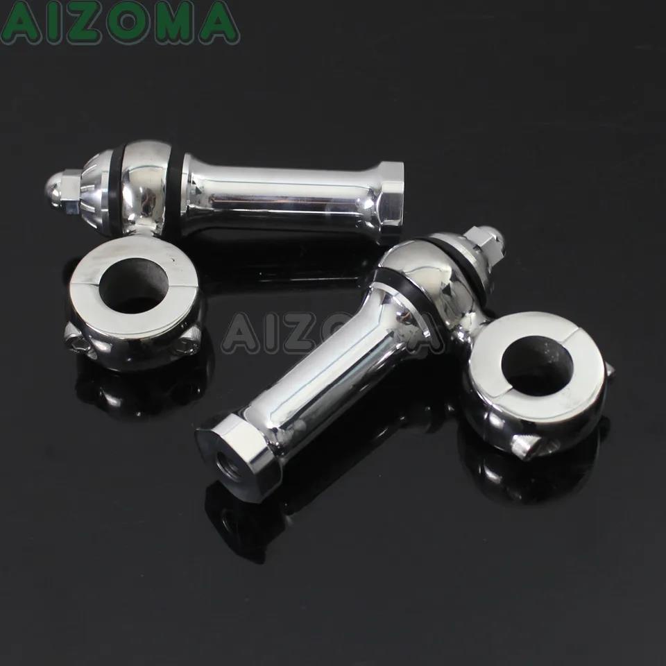 Old School Spear Handlebar Risers 1 inch Motorcycle Flanders Polish ...