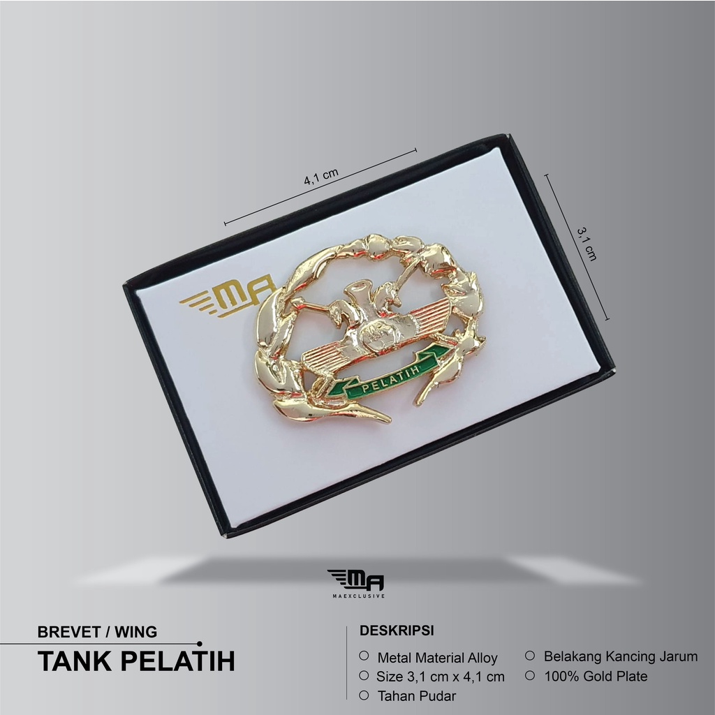 Wing TANK TRAINING PDH BRIVET BREVET PIN TANK TRAINING | Shopee Malaysia