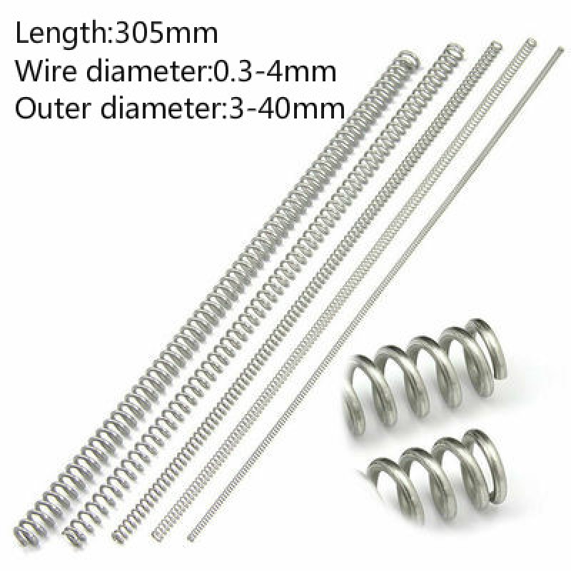 304 Stainless Steel Spring Compression Pressure Spring 0.3mm-4mm Length ...