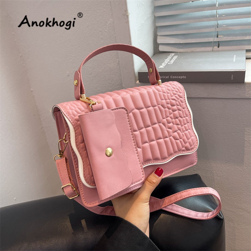 Ruched Fold Pocket Style Women Flaps Shoulder Bag Crossbody Bags ML885 ...