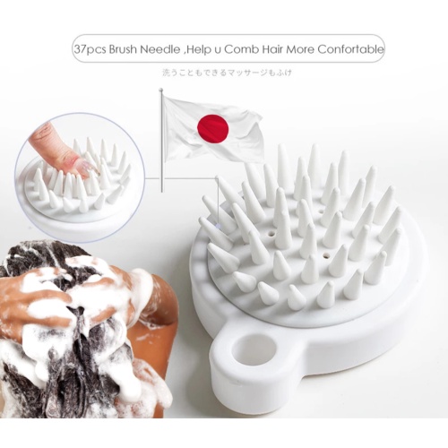 [JAPAN] Shampoo Brush Silicone Soft Hair Brush Scalp Massage Comb ...
