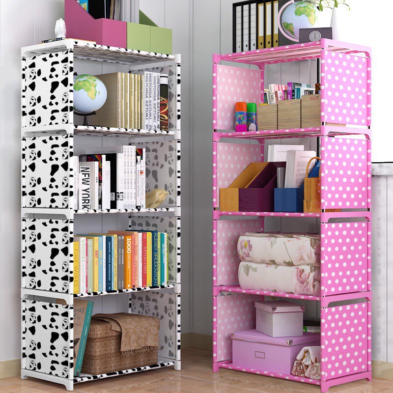 5 Layer Portable Bookshelf-Single Bookshelf/Multipurpose Bookshelf/2 ...